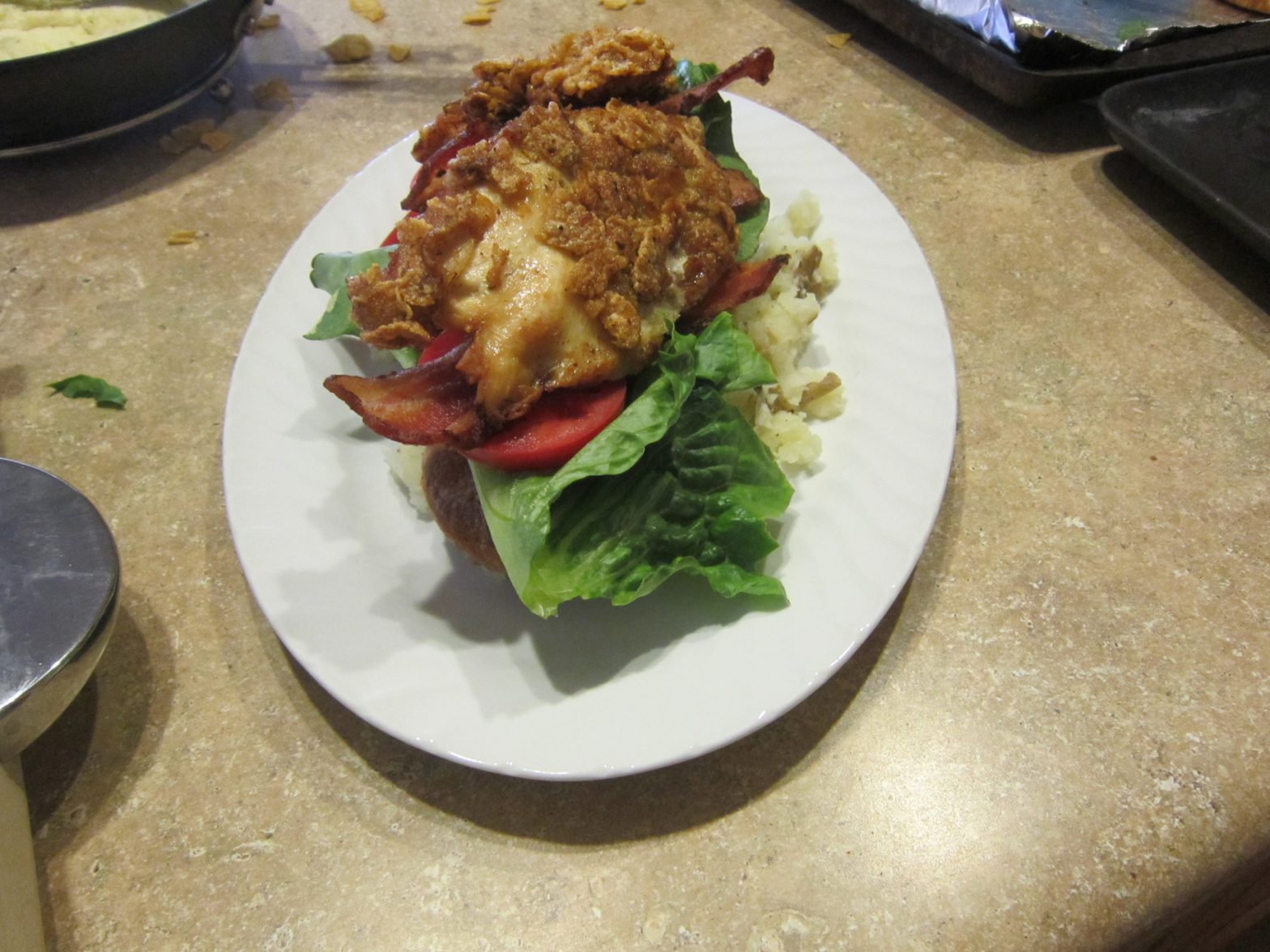 Fried Chicken Eggs Benedict – Chloe's Tray