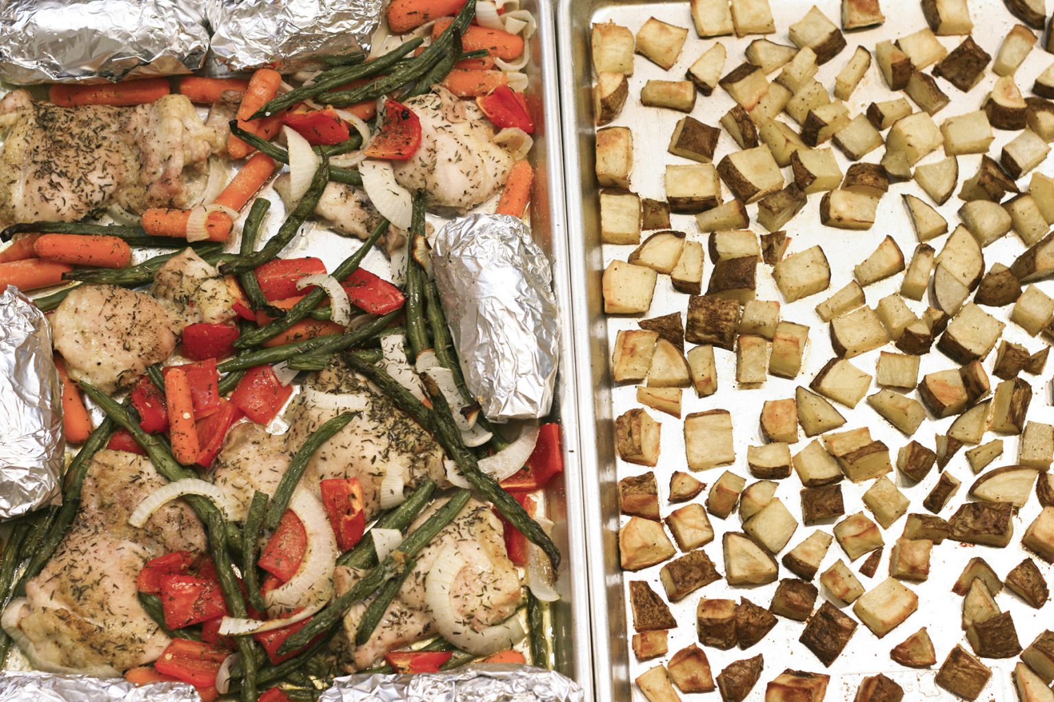 Roast Chicken and Vegetable Sheet Pan Dinner – Chloe's Tray